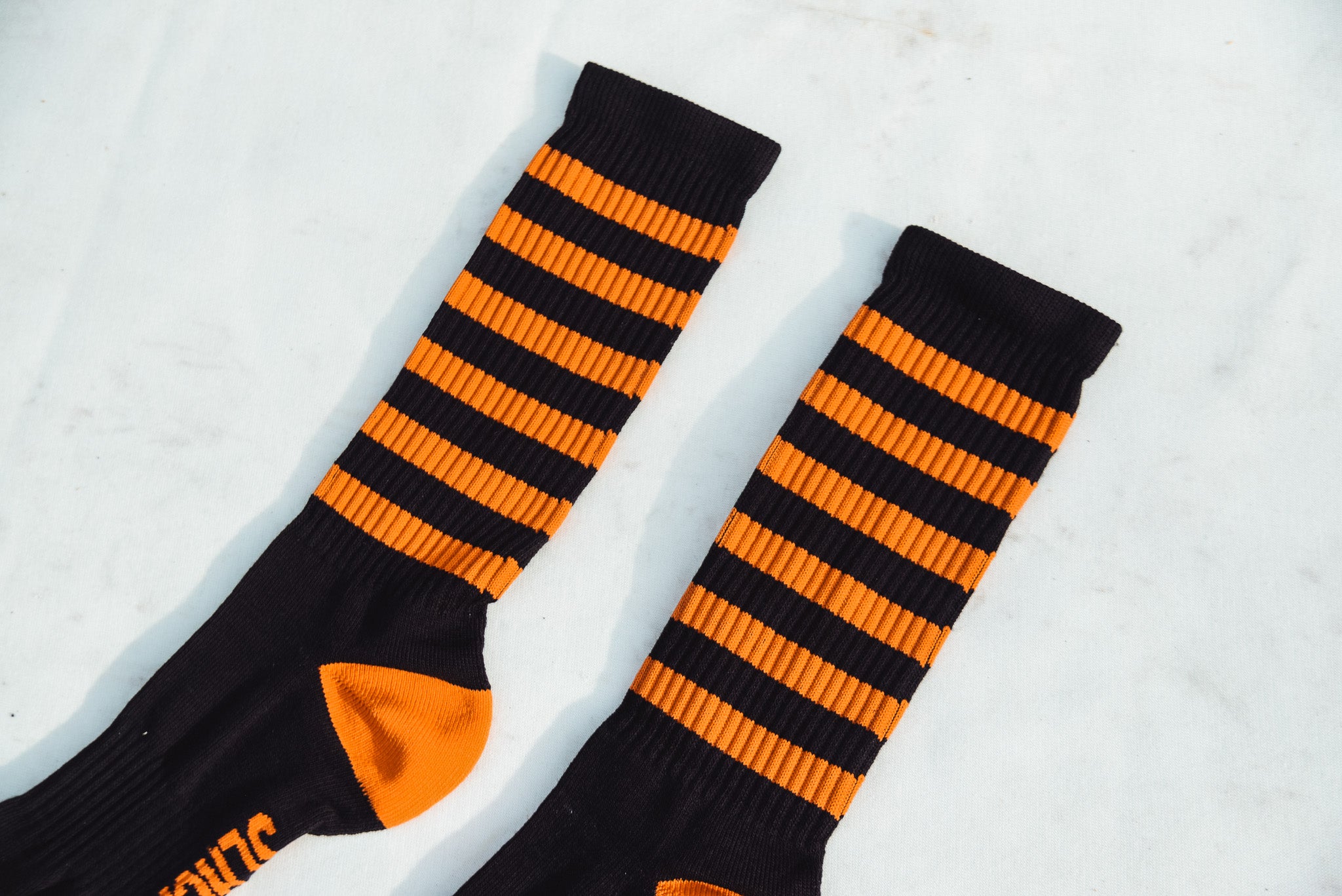 Breakout Crew Socks - Black/Rust – Slackjaw Apparel