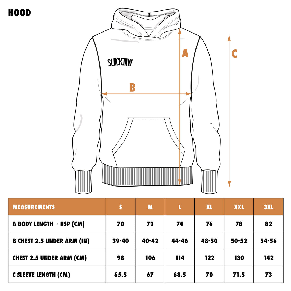 Size Guide | Find Your Fit | Slackjaw